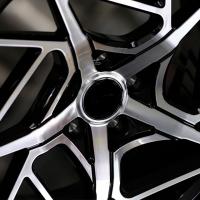 China Staggered Satin Black/Machine Face model forged wheels for sale for sale