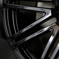 China new staggered forged aftermarket Gloss Black forged wheel for sale