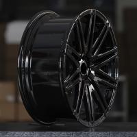 China new staggered forged aftermarket Gloss Black forged wheel for sale