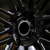 China new staggered forged aftermarket Gloss Black forged wheel for sale