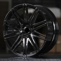 China new staggered forged aftermarket Gloss Black forged wheel for sale