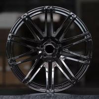 China new staggered forged aftermarket Gloss Black forged wheel for sale