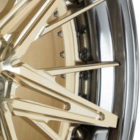 China Customized 2 piece super deep dish concave brushed bronze polished wheel rim for sale for sale