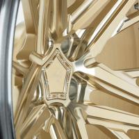 China Customized 2 piece super deep dish concave brushed bronze polished wheel rim for sale for sale