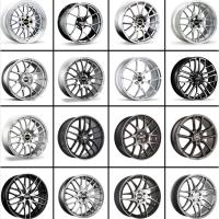 China Customized 2 piece brushed  polished luxury forged wheel rim for sale for sale