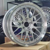 China Lightweight Strongest 2 piece brushed slivery luxury forged wheel rim factory for sale