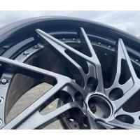 China factory Customized 2 piece brushed grey luxury aluminum alloy forged wheel rim for porsche for sale