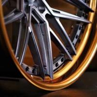 China factory Customized 2 piece super deep concave brushed bronze polished lip forged wheel for sale