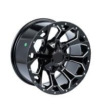 China forged wheel 17 18 19 inch Matte black and machine face off road wheels forged 5x114.3 for jeep for sale