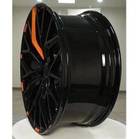 China Custom special milling colour gloden blue Forged Wheels for sale