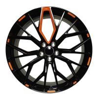 China Custom special milling colour gloden blue Forged Wheels for sale
