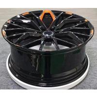 China Custom special milling colour gloden blue Forged Wheels for sale