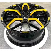 China Custom special milling colour gloden blue Forged Wheels for sale