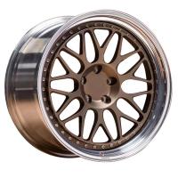 China 19''20''21''22''forged concave wheels For BMW Benz 2piece wheel silvery bronze painting polish for sale