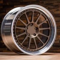 China 19''20''21''22''forged concave wheels For BMW Benz 2piece wheel silvery bronze painting polish for sale
