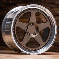 China 19''20''21''22''forged concave wheels For BMW Benz 2piece wheel silvery bronze painting polish for sale