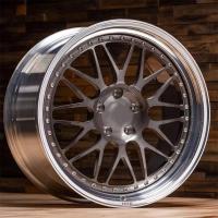 China 19''20''21''22''forged concave wheels For BMW Benz 2piece wheel silvery bronze painting polish for sale