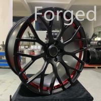 China 5x130 matt black color and red line 22x10 wheels forged wheels for mercedes G class for sale