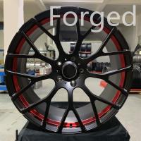 China 5x130 matt black color and red line 22x10 wheels forged wheels for mercedes G class for sale