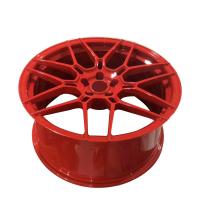 China 18'' 19'' 20'' 21'' 22 InchRed Colour polished  Monoblock Forged Alloy Wheels Rims For Luxury Car for sale