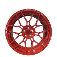 China 18'' 19'' 20'' 21'' 22 InchRed Colour polished  Monoblock Forged Alloy Wheels Rims For Luxury Car for sale