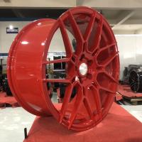 China 18'' 19'' 20'' 21'' 22 InchRed Colour polished  Monoblock Forged Alloy Wheels Rims For Luxury Car for sale