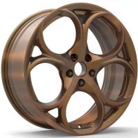 China Customized forged wheels with Brushed rose gold suitable for Afa Romeo Giulia Giulietta R18 R19 R20 R21 R22 5x110 for sale