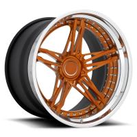 China Black deep concave 3PC customized forged wheel 20 inch rims 5x114.3 forged car wheels for sale