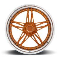 China Black deep concave 3PC customized forged wheel 20 inch rims 5x114.3 forged car wheels for sale