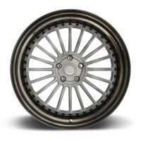 China Matte Black polish face 3PC aluminium forged wheels 5x120 offset rim forged car rims for sale