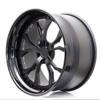 China Luxurious car forged rims from new design 18 inch to 26 inch Cool alloy car 3pieces forged wheel for sale