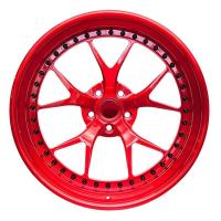 China customization deep dish brushed red 18 19 20 2122 Inch 3 piece wheels forged alloy wheels for ferrari Dino 365 GTB for sale