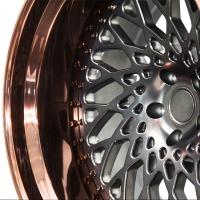 China Customized wheel brushed bronze polished forged wheels 3 piece deep dish rims for benz for sale