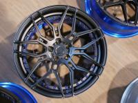 China Blue Brush 2pc 3Pc forged wheel 18 inch Alloy Cars 19 step lip 5X108 5x112 Car Alloy Wheels Rim for sale