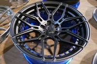China Blue Brush 2pc 3Pc forged wheel 18 inch Alloy Cars 19 step lip 5X108 5x112 Car Alloy Wheels Rim for sale