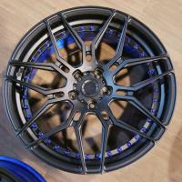 China Blue Brush 2pc 3Pc forged wheel 18 inch Alloy Cars 19 step lip 5X108 5x112 Car Alloy Wheels Rim for sale