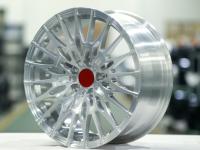 China Custom forged 6061 aluminum alloy electroplate Chrome Slivery Brush Forged wheels rims for sale