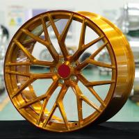 China VIRSRONWHEELE 22inch staggered brushed bronze custom forged wheels for sale