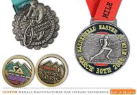 China Design your own sport marathon running finisher Zinc alloy medal with lanyard for sale