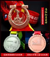China Wholesale OEM Factory Custom Medallion Sport Medal Enamel Marathon Medals Gold Award for sale