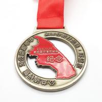 China Wholesale Custom Medal Logo Medallion Soft Enamel Gold Silver Marathon Running Custom Metal Sport Medal for sale