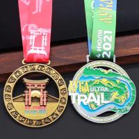 China Wholesale Custom Medal Logo Medallion Soft Enamel Gold Silver Marathon Running Custom Metal Sport Medal for sale