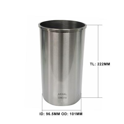 China Diesel Cast Iron Cylinder Liners 004WV08 Fit Mercedes Benz OM314 for sale