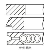 China 72mm Piston Ring Parts For Citroen C2 C3 TU1 JP 1124cc 04018N0 for sale