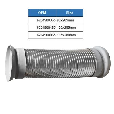 China 105x285mm Exhaust Flexible Tube 6204900465 For Mercedes Benz Actros Truck Parts for sale