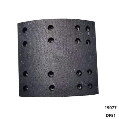 China Truck Spare Parts Brake Linings For DAF WVA 19077 None Asbesto for sale