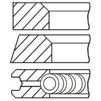 China MERCEDES BENZ OM611 OM612 OM613 Diesel Engine Parts 9-1274-00 001 36 N0 88mm Piston Ring for sale