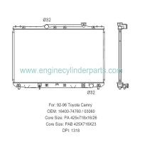 China ISO9001 Toyota Camry Radiator Assy 16400-74760 for sale