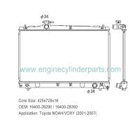 China 16400-28360 Auto Aluminum Radiator For Toyota Voxy Azr60 1az-Fse  Ipsum for sale
