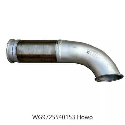 China Wg9725540153 HOWO Truck Parts Bent Exhaust Pipe Stainless Steel for sale